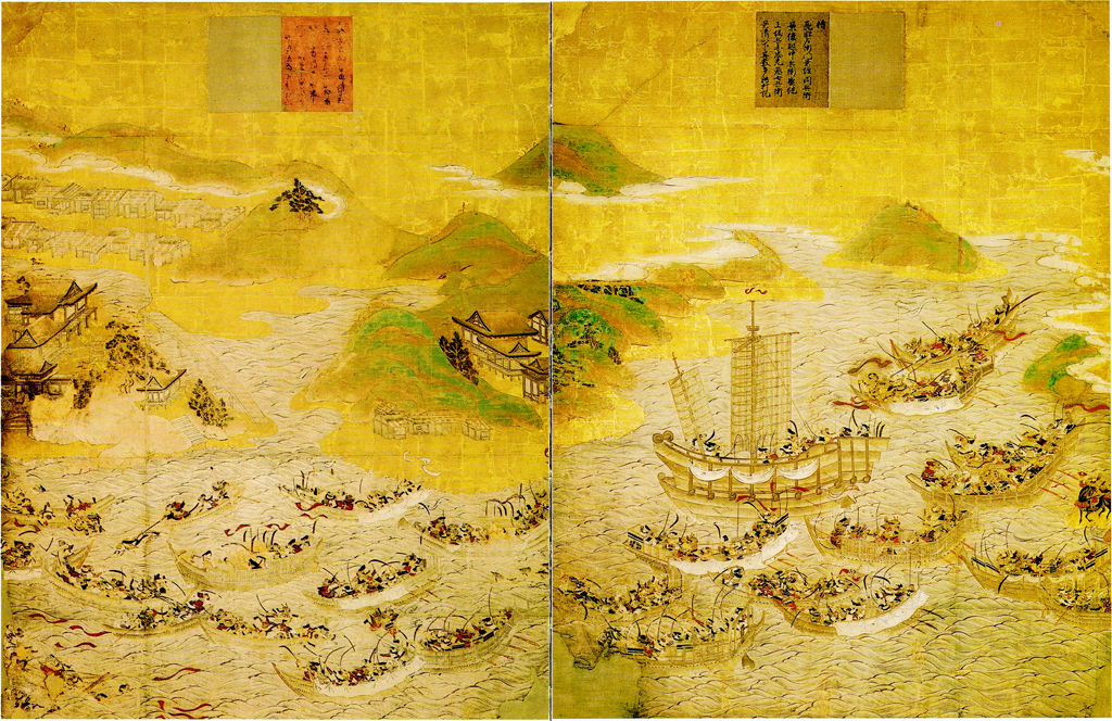 山口県下関市・赤間神宮所蔵。重要文化財。安徳天皇縁起絵 | 岡城跡（岡城阯）！天空の城 岡城の石垣・桜・紅葉 岡城.com公式サイト 日本最強の城！九州・大分